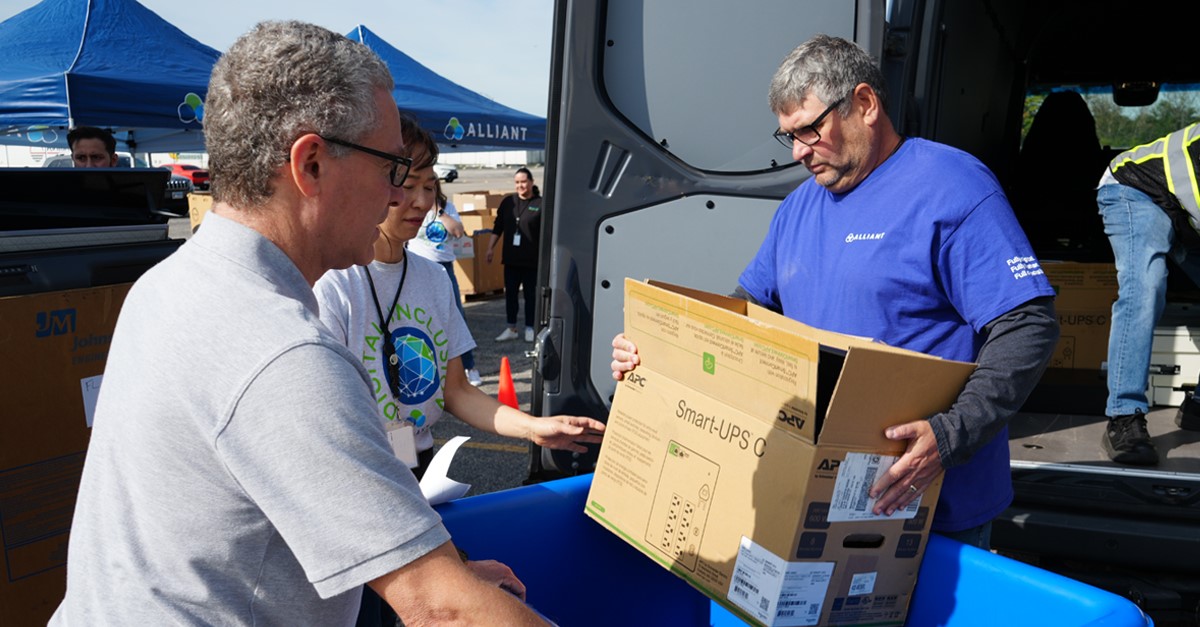 Alliant and PCs for People Collect Over 7,000 Pounds of Electronics for ...